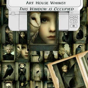 This Window is Occupied: Gothic Window Halloween Art, Bats, Cats ...