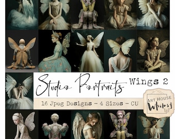 Studio Portraits Wings 2: Winged Fairy Portrait Art, Ladies, Angels ...