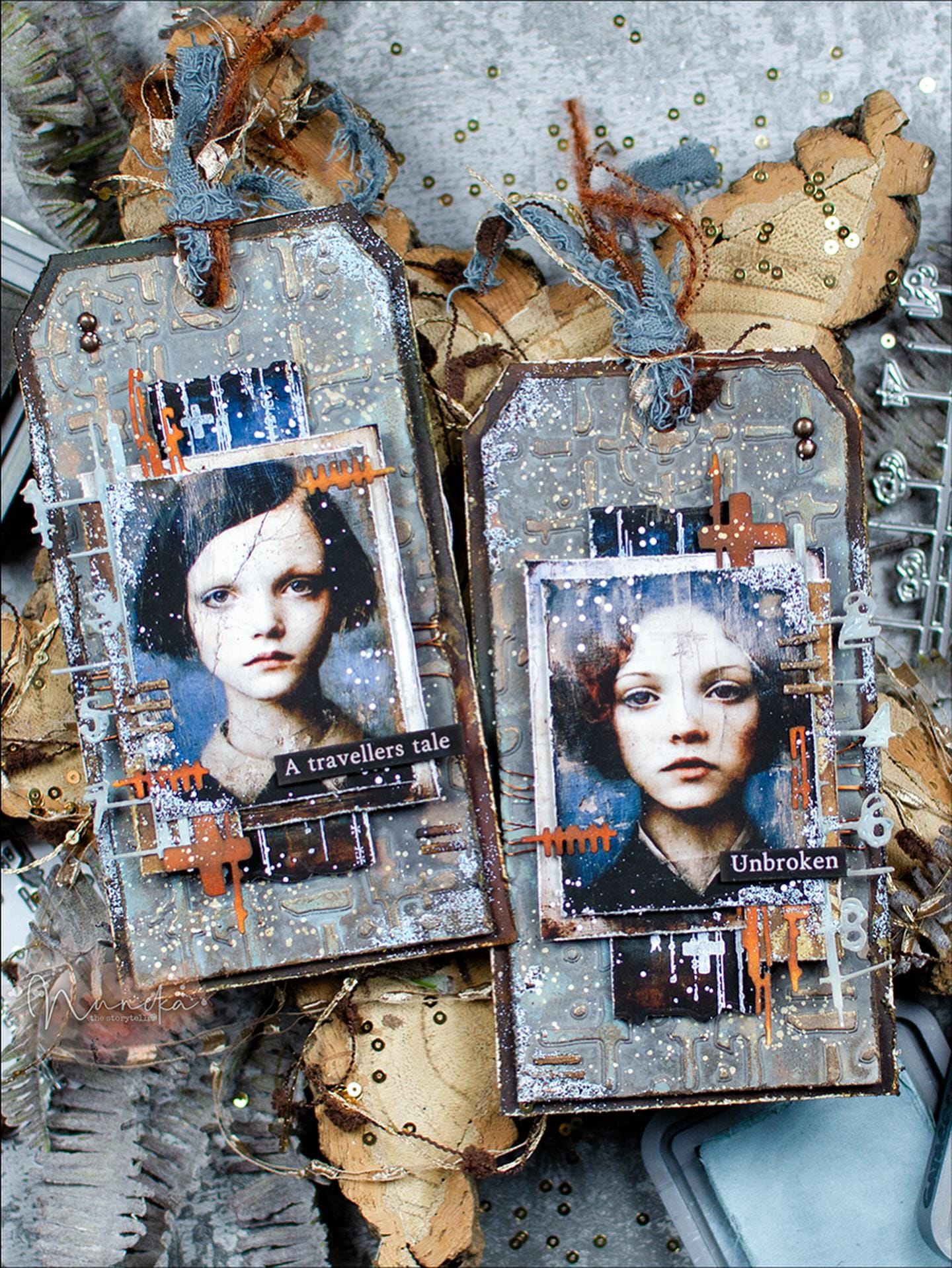 Distressed & Blue: Junk Journal Images, 32 Grunge Style Gothic ...