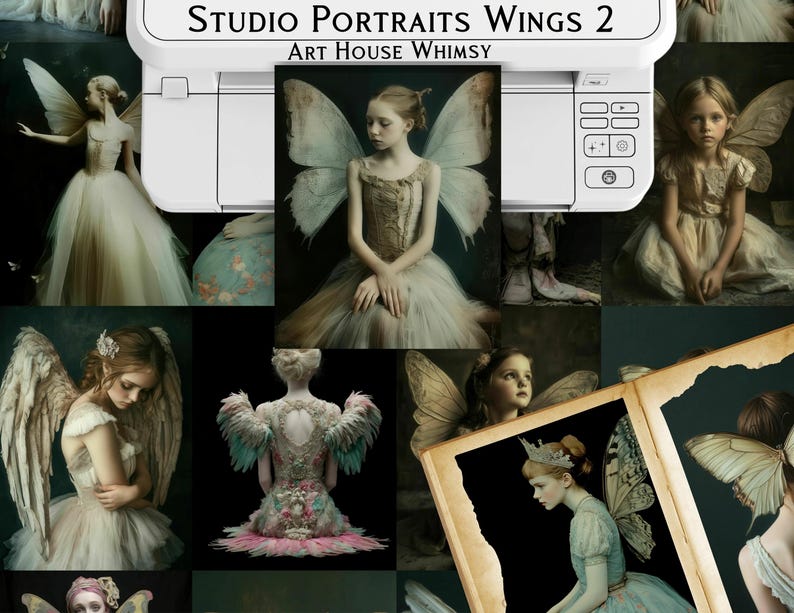 Studio Portraits Wings 2: Winged Fairy Portrait Art, Ladies, Angels ...