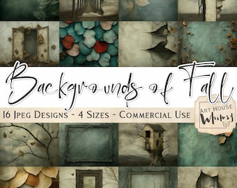Dark Moody Autumn Backgrounds: Surreal Fall Textures (digital Download ...
