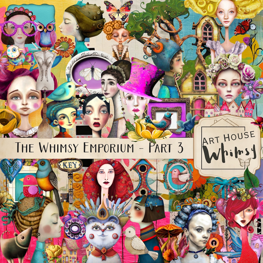 The Whimsy Emporium Part 3 - Mixed Media Whimsical Digital Scrapbooking ...