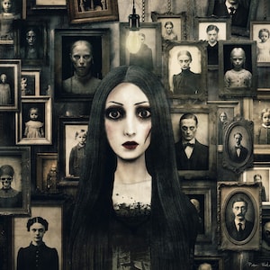 Creepy Portraits: Gothic Horror Portrait Art, 50 Spooky Images (digital ...