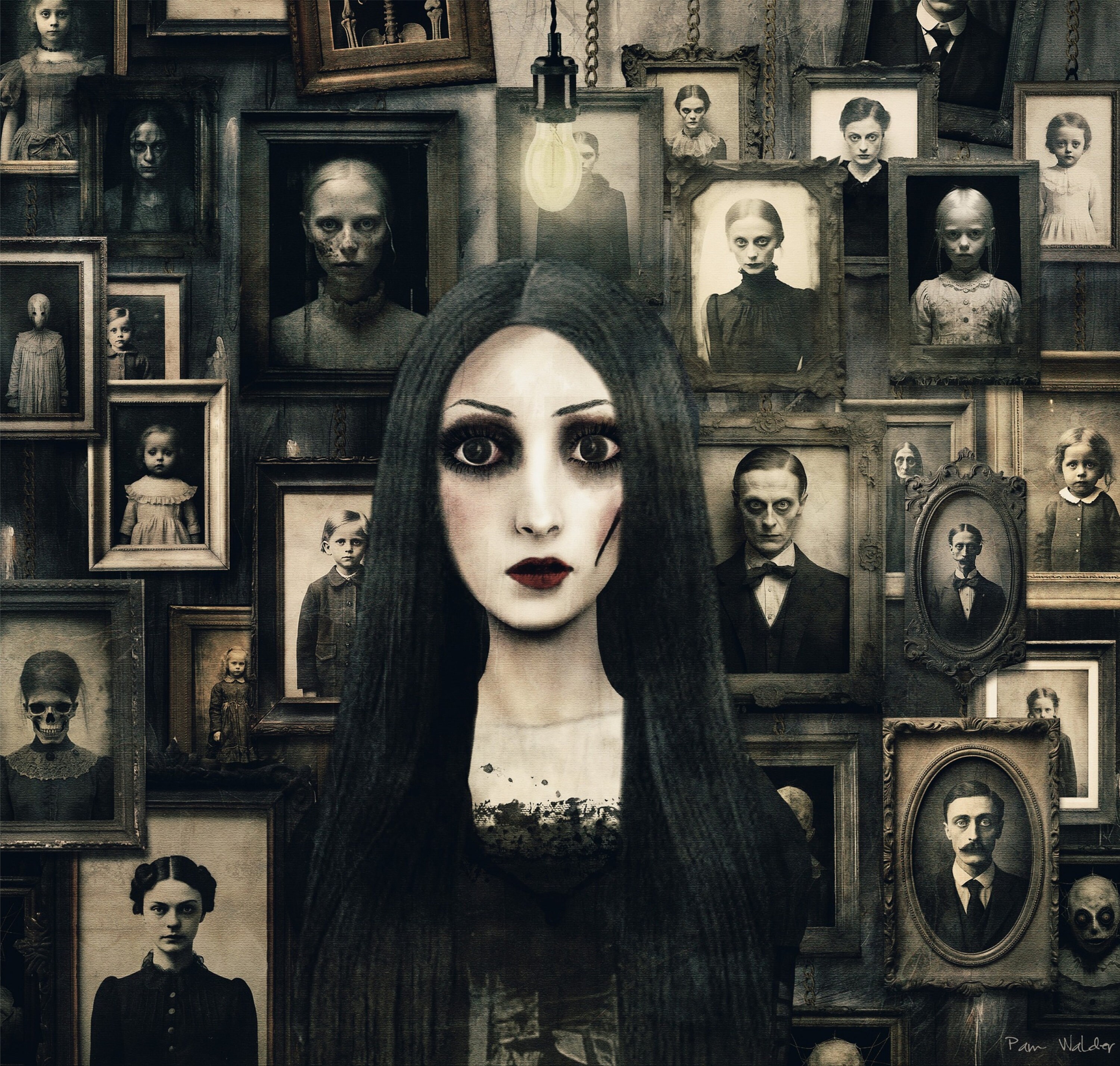 Creepy Portraits: Gothic Horror Portrait Art, 50 Spooky Images (digital ...
