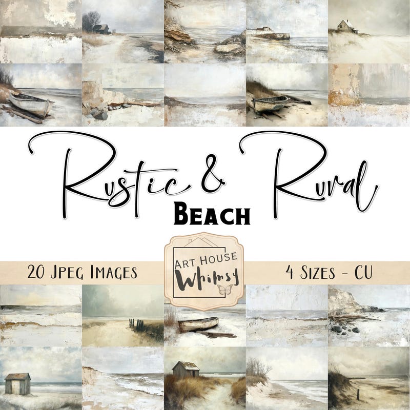 Canvas Rustic Beach Art - Etsy