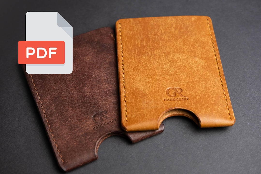 Leather Card Holder Digital PDF Pattern - Etsy