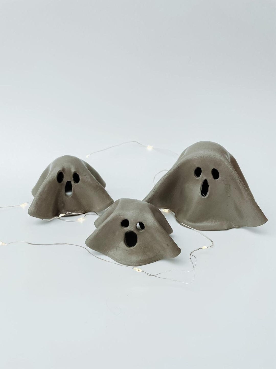Clay Ghosts Spooky Ghouls Halloween Season Birthday Gift Ghosts Autumn ...