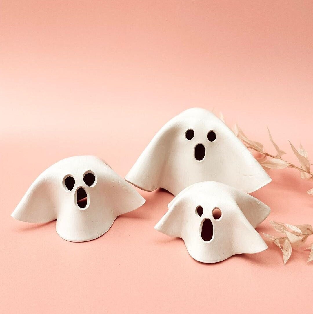 Clay Ghosts | Spooky Ghouls | Halloween Season | Birthday Gift | Ghosts ...