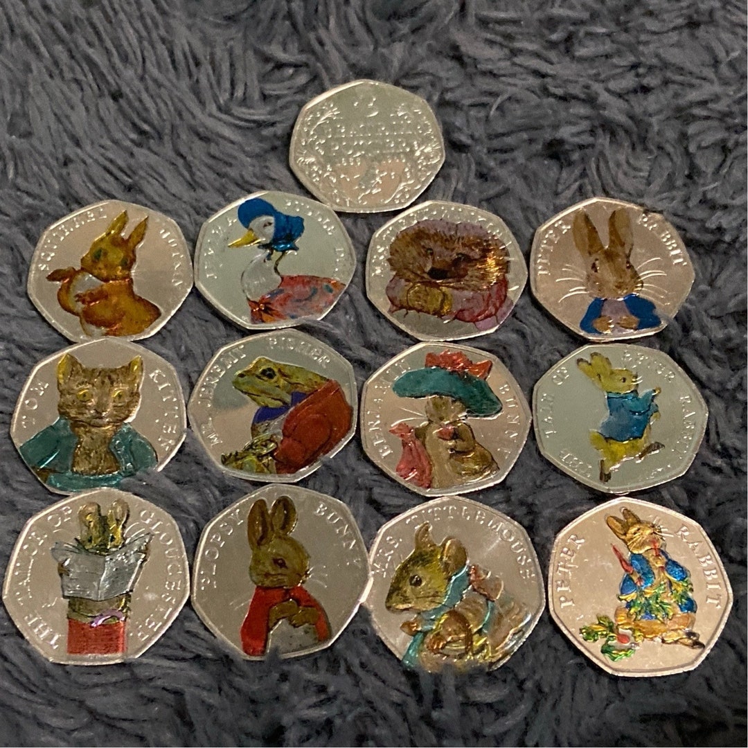 Beatrix Potter 50p Coin Set 2016-17-18 Uncirculated Fifty Pence Series ...