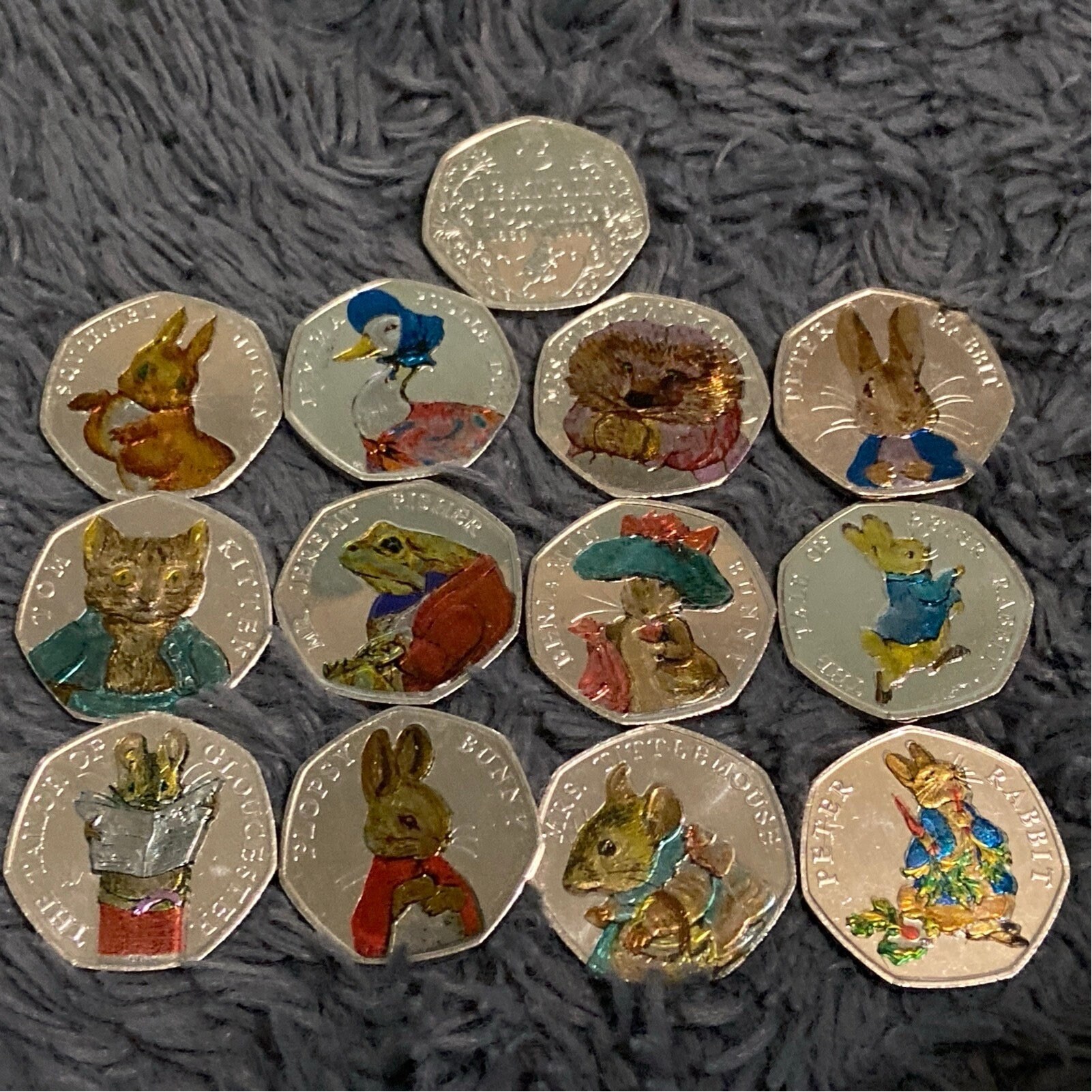 Beatrix Potter 50p Coin Set 2016-17-18 Uncirculated Fifty Pence Series ...