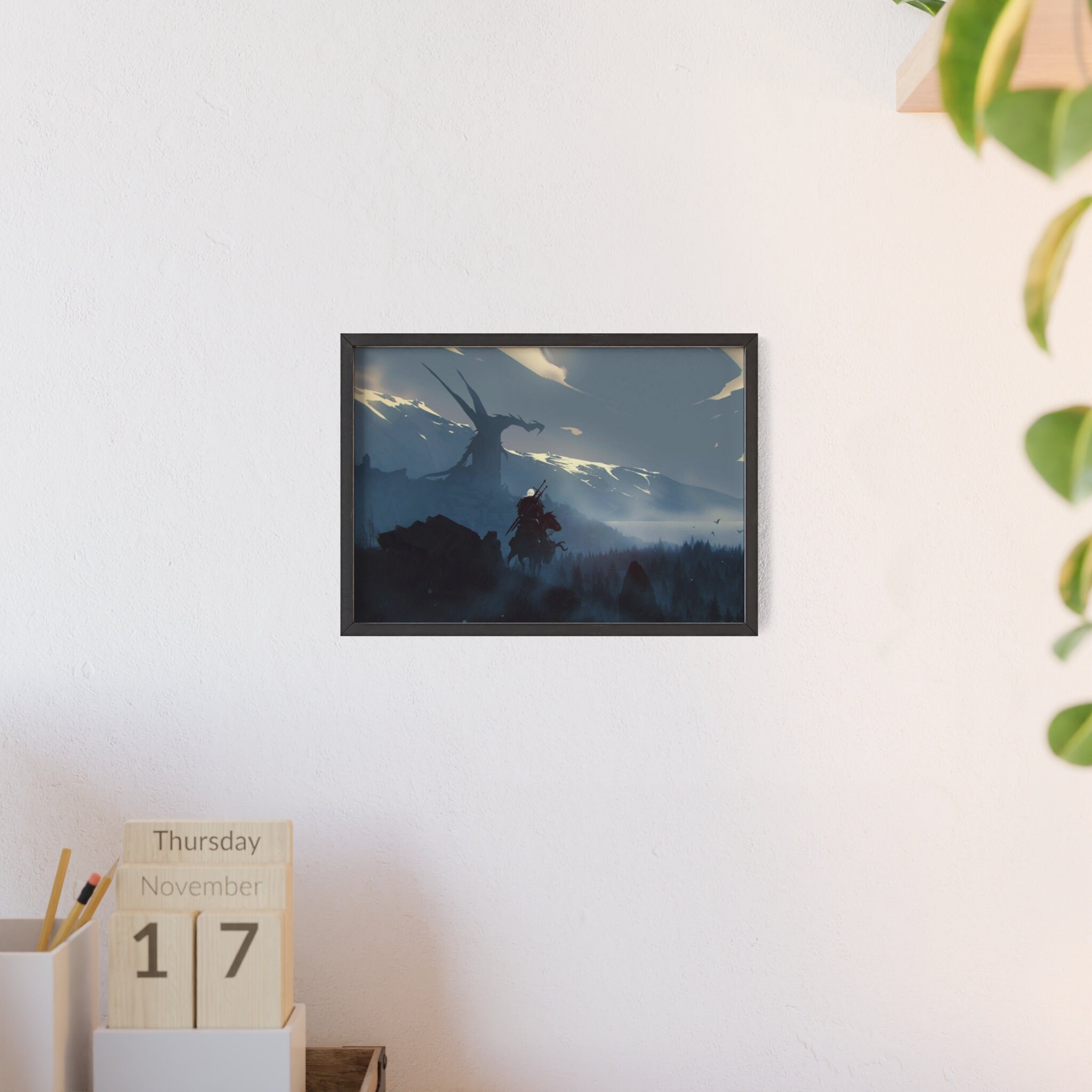 Wild Skellige Isles the Witcher Poster With Frame, Pinewood Frame, High ...