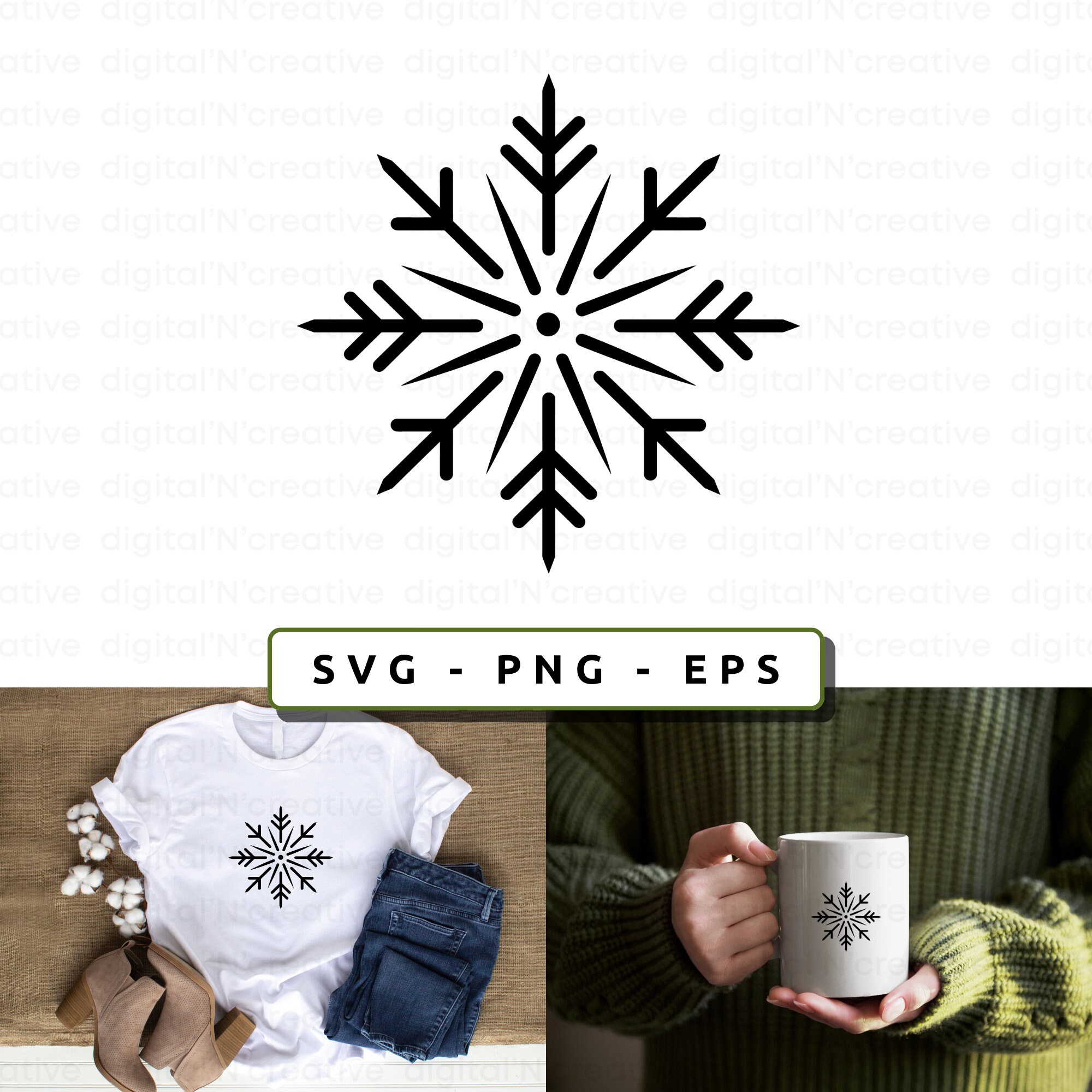 Snowflake SVG Snowflakes SVG Christmas Svg Xmas Svg Decoration SVG Snow ...