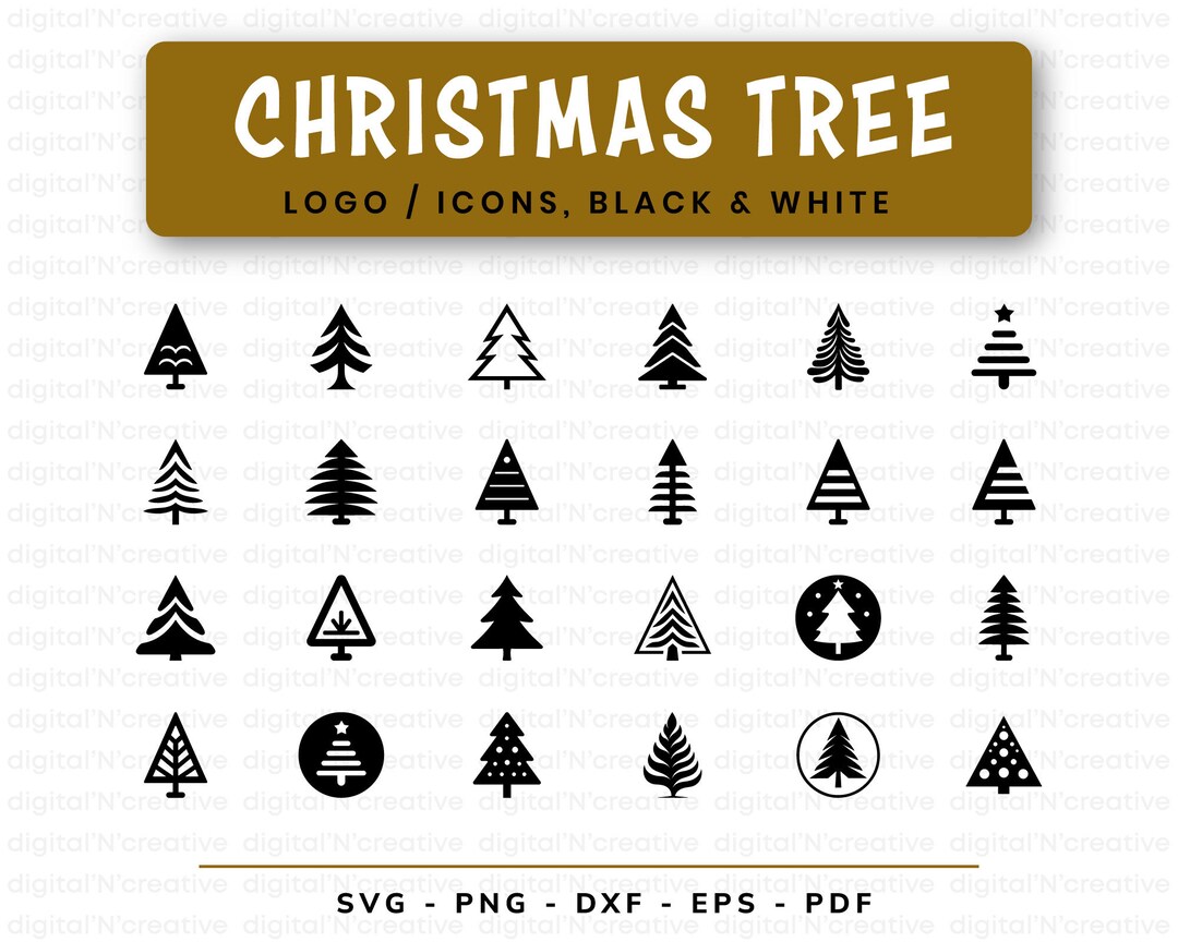 Xmas Tree Icons Christmas Tree Svg Merry Christmas Svg Xmas Tree Svg ...