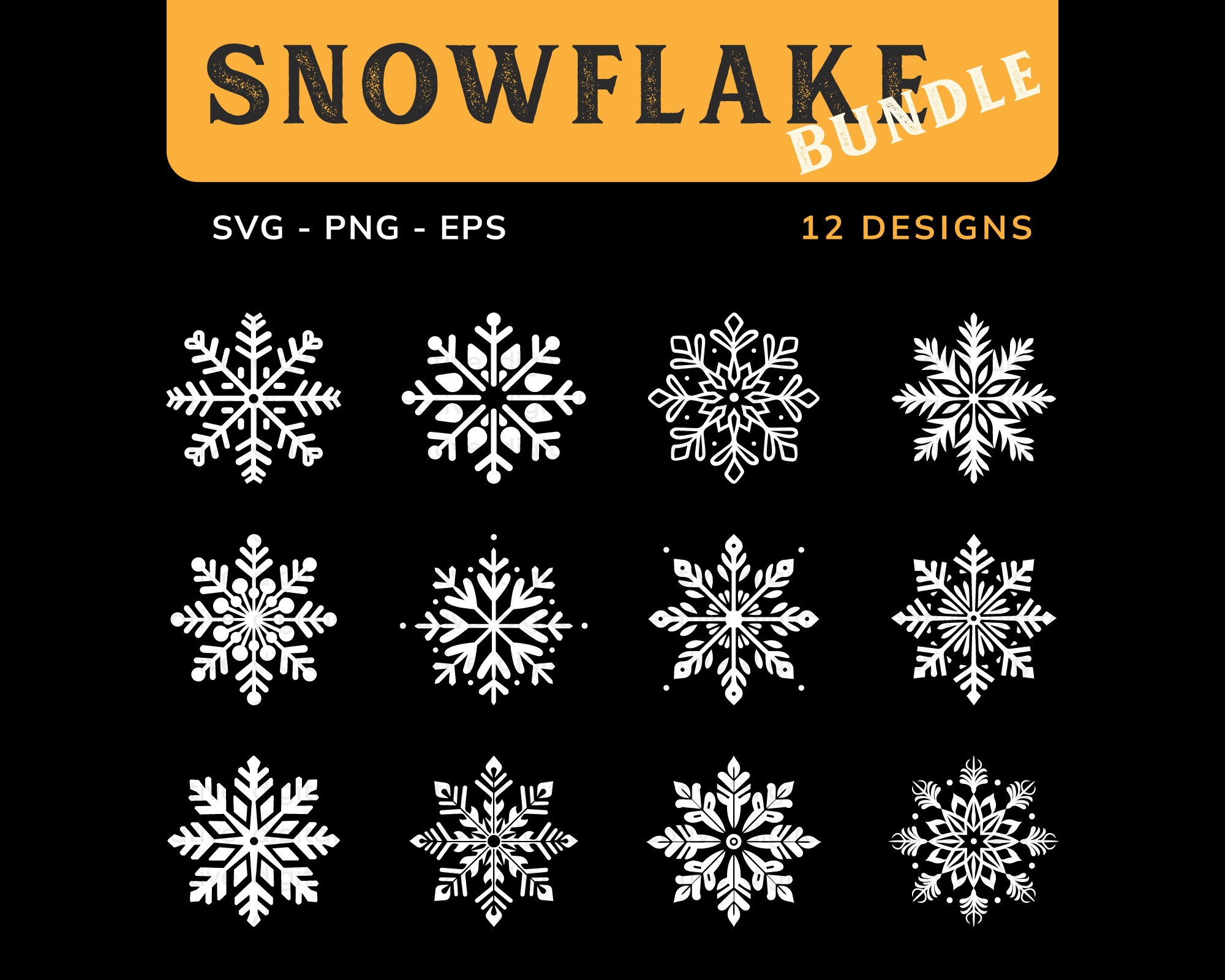 Snow Flakes Svg Bundle Snowflakes Svg Snowflake Cut File Vector Snow ...