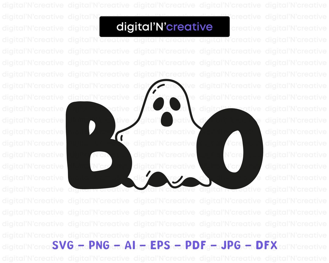 Boo Svg Boo Ghost SVG Baby Halloween Svg Boo Svg Boo Svg - Etsy