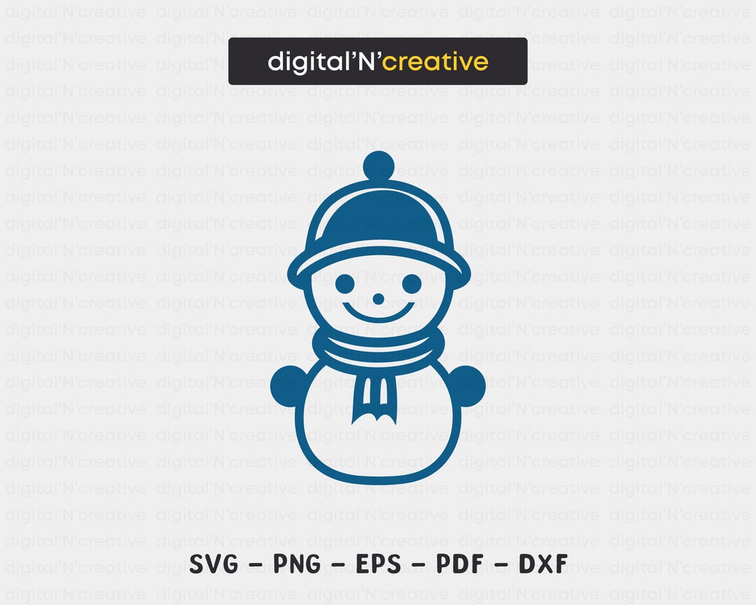 Snowman Clipart Snowman SVG Merry Christmas SVG Snowman - Etsy