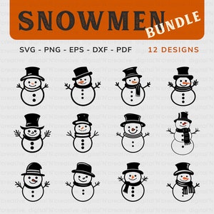 Snowman SVG Bundle | Snowman SVG | Christmas Svg | Xmas Svg ...