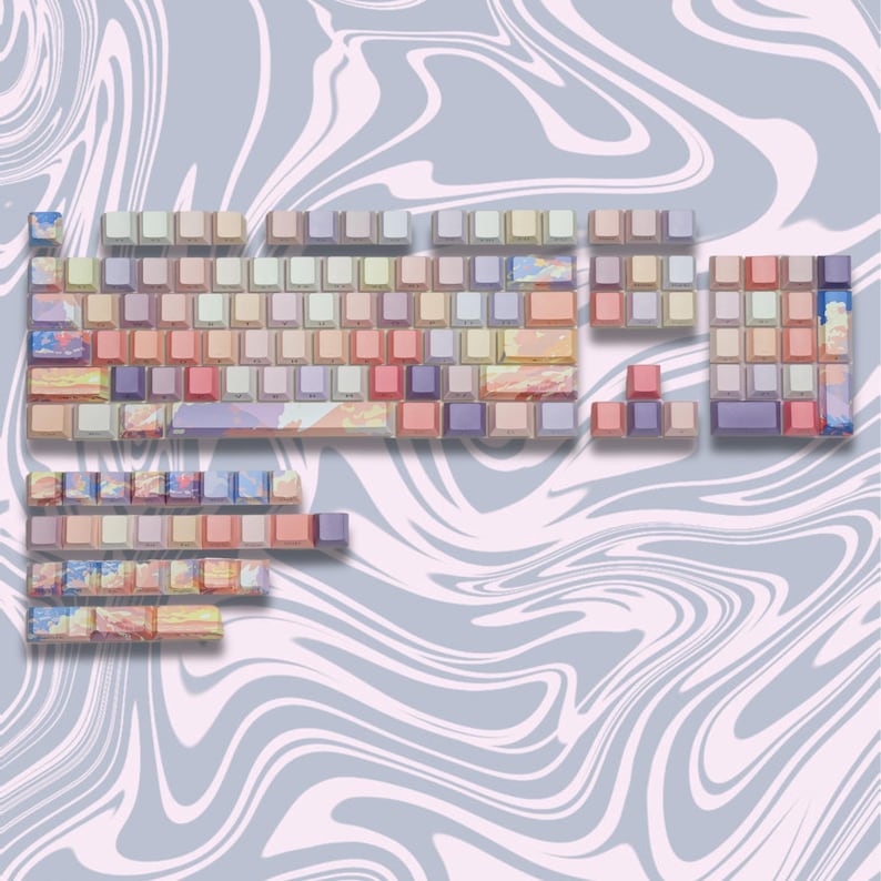 Aesthetic Anime Keycaps Custom Artisan Keycaps for Mechanical Keyboards ...