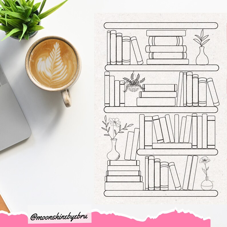 Bookshelf Reading Tracker | Classic Reading Log, 50 & 100 Books, A4 A5 ...