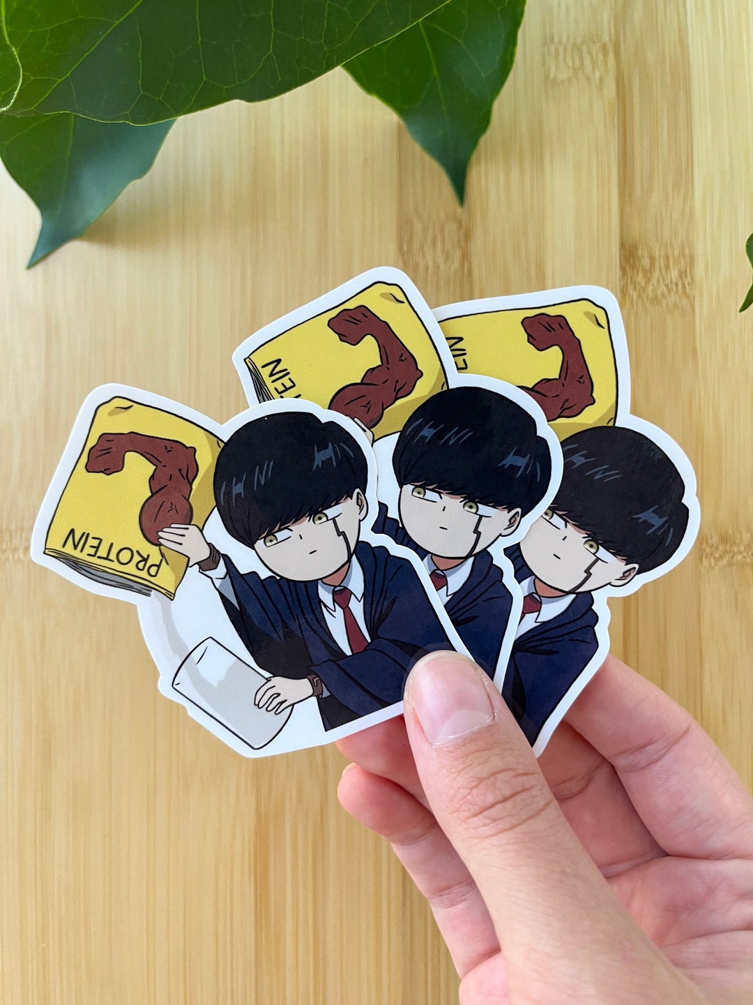 Protein Anime Glossy Vinyl Sticker - Etsy