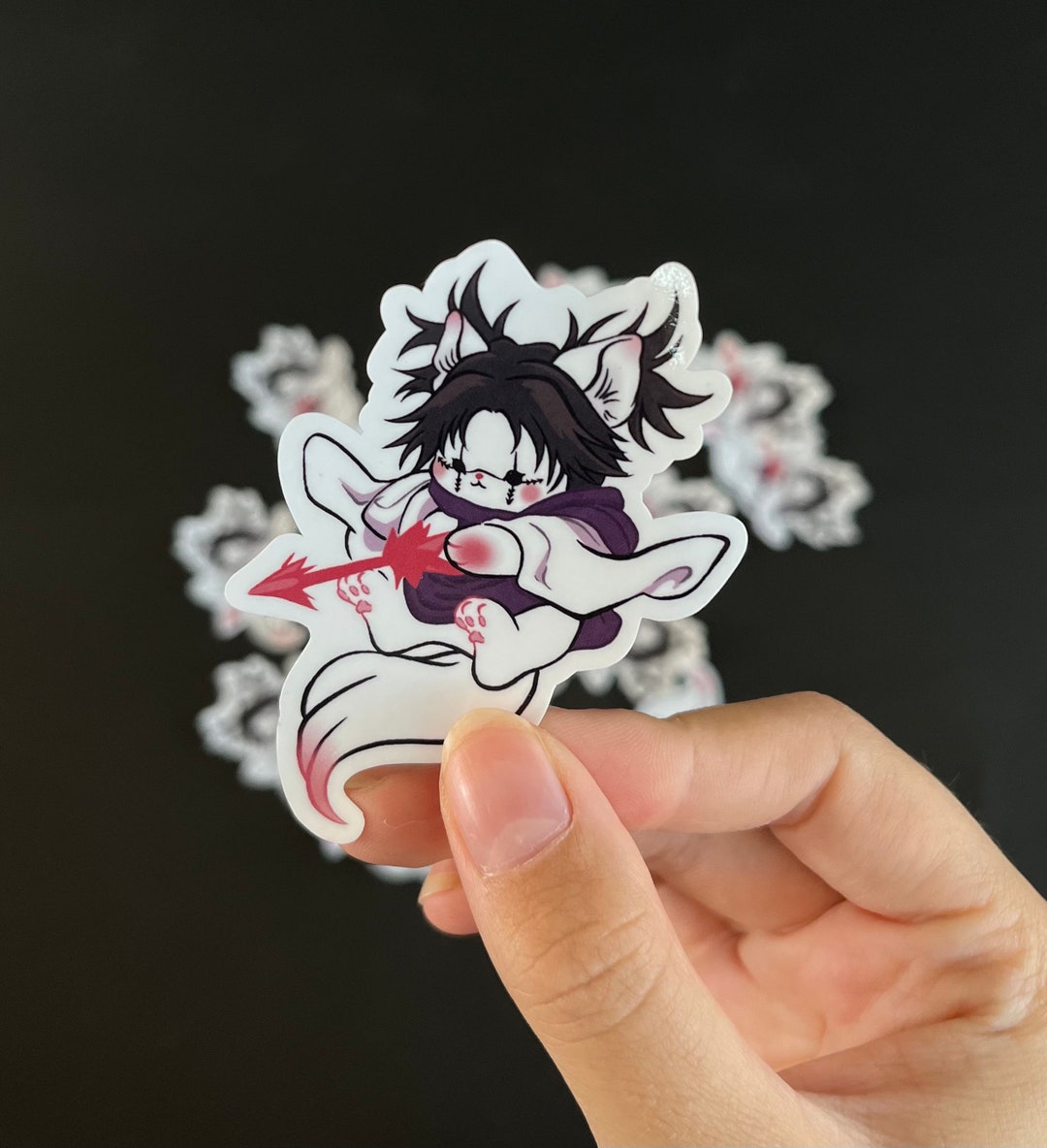 Choso Cat Anime Glossy Vinyl Sticker - Etsy
