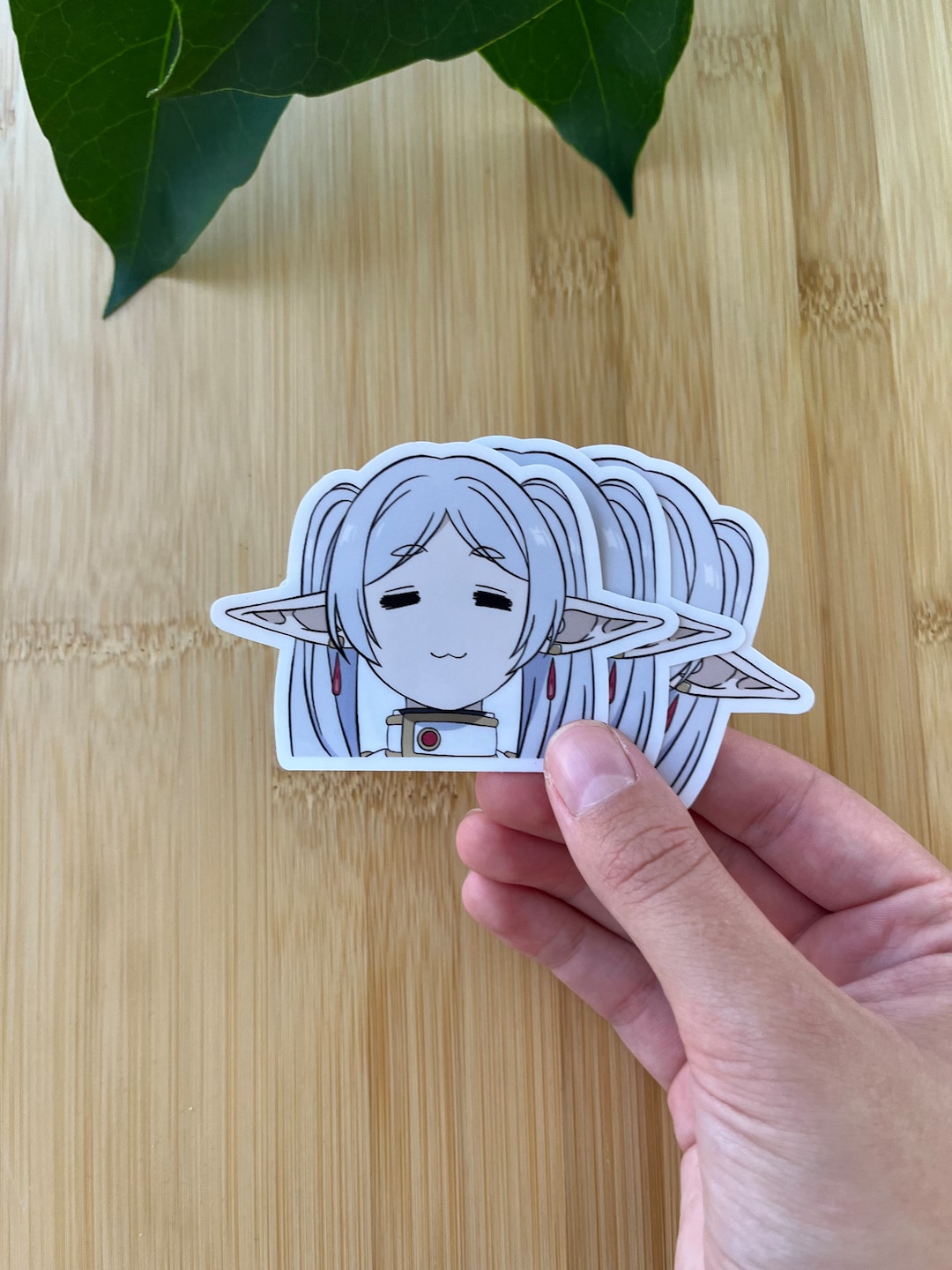 White Magical Elf | Anime | Glossy Vinyl Sticker - Etsy