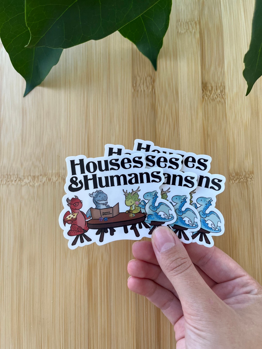 Houses and Humans | Dnd | Glossy Vinyl Sticker - Etsy