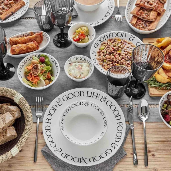 Motto Dinner Set - Etsy