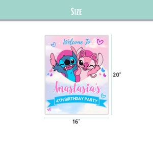 Stitch Thank You Card | Welcome Sign | Instant Download | Welcome Cross ...