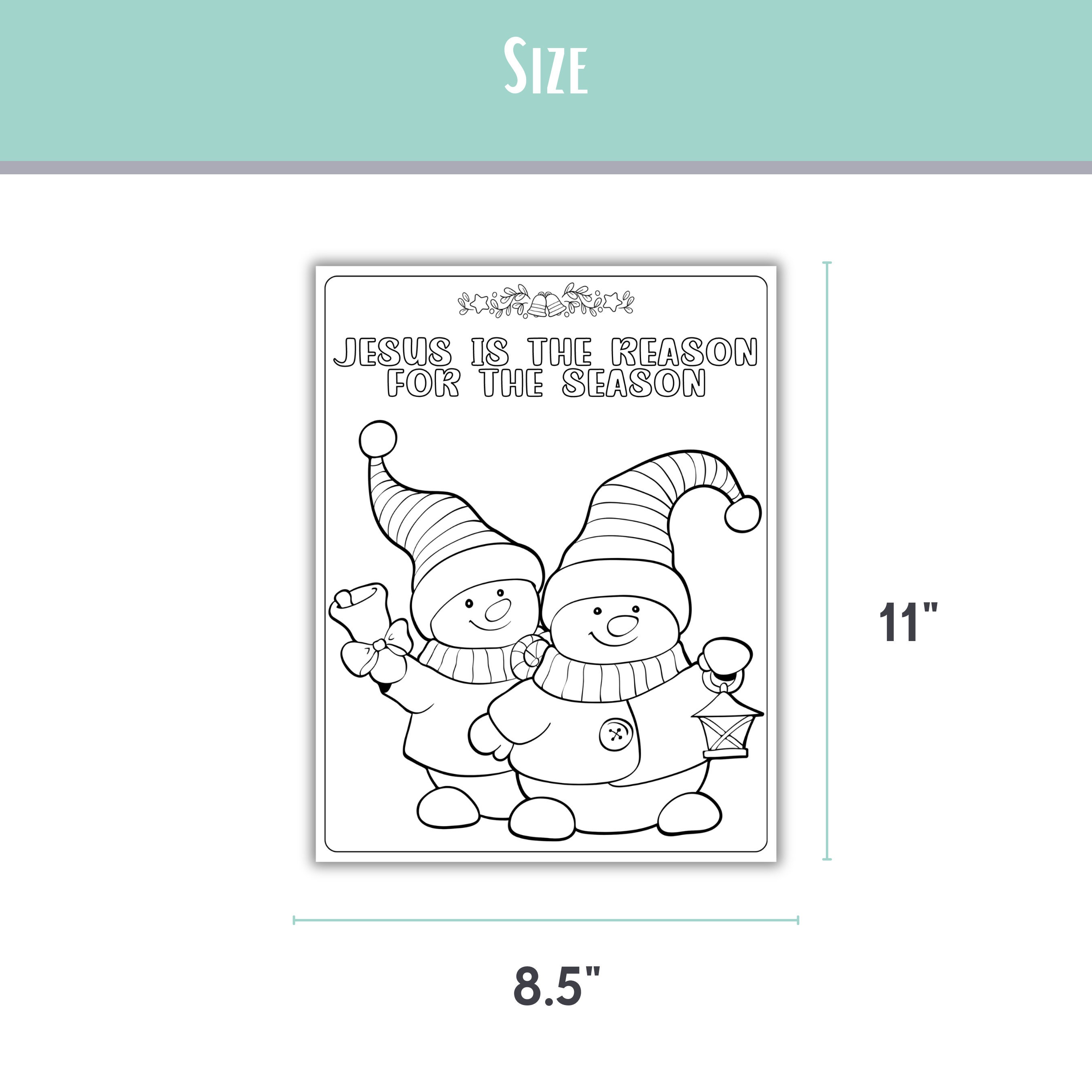 Nativity Coloring Sheet the Christmas Story Instant Download Kids ...