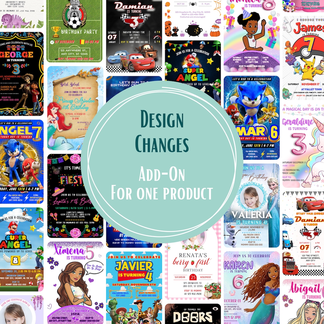 Design Changes one Design Change - Etsy