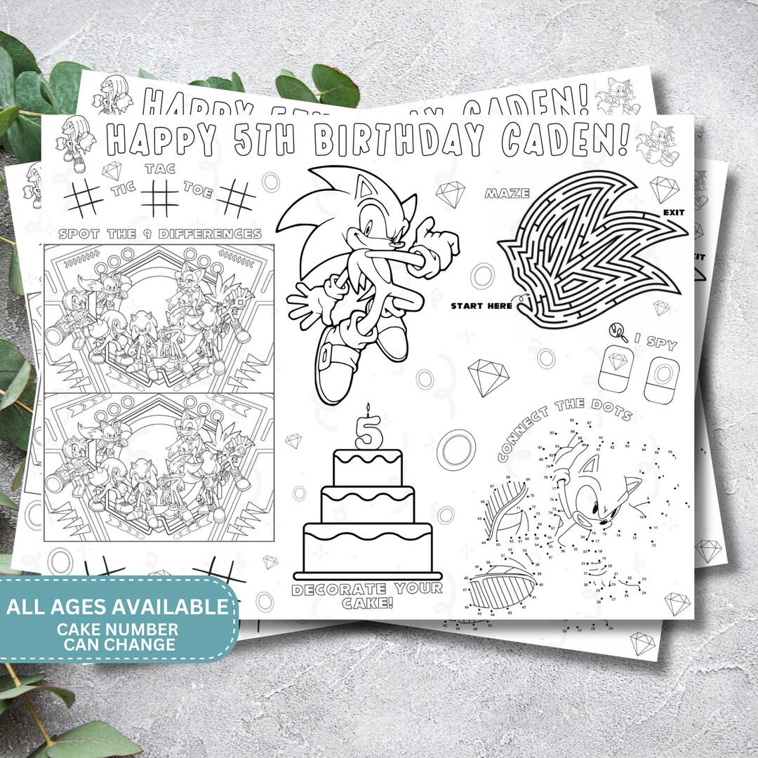 Sonic the Hedgehog Coloring Packs | Coloring Pages Printable | Sonic ...