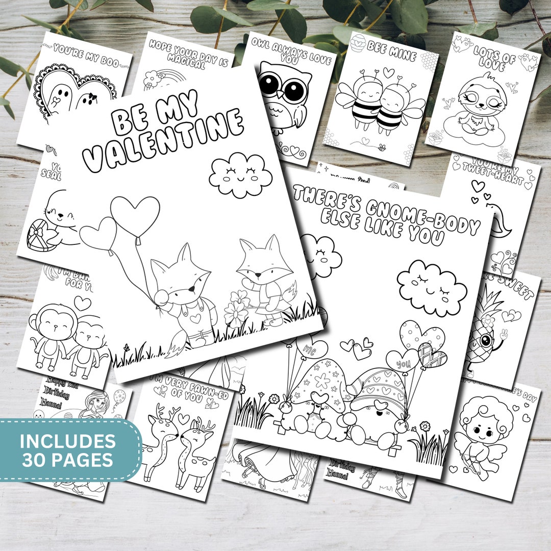 Printable Coloring Sheet | Valentine's Day | Coloring Page | Coloring ...