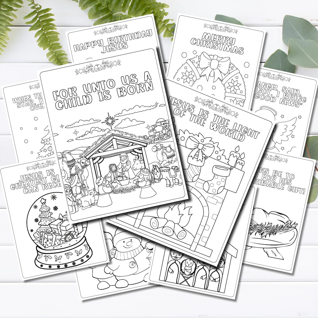 Nativity Coloring Sheet | the Christmas Story | Instant Download | Kids ...