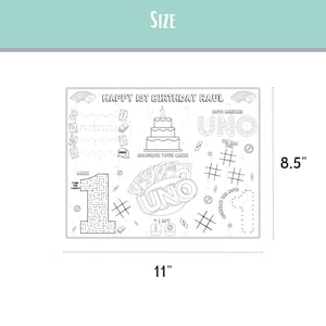 Uno Party Favor | Uno Invitation | Digital Download | Uno Coloring Page ...