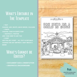 Nativity Coloring Sheet | the Christmas Story | Instant Download | Kids ...