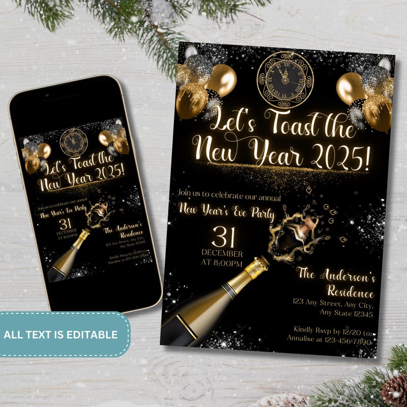 New Years Eve - Etsy
