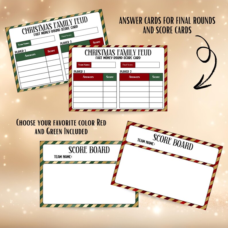 Christmas Family Feud Game: Holiday Trivia (printable, Instant Download ...