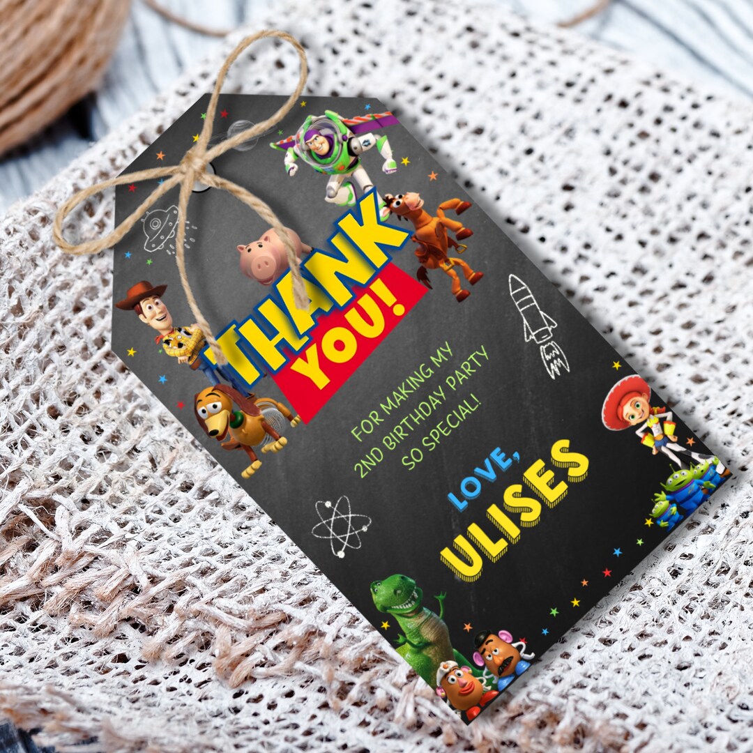 Personalized Birthday Thank You Tags | Editable and Printable | Instant ...