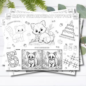 Red Panda Birthday | Printable Red Panda Party Invitation | Fun Cards ...
