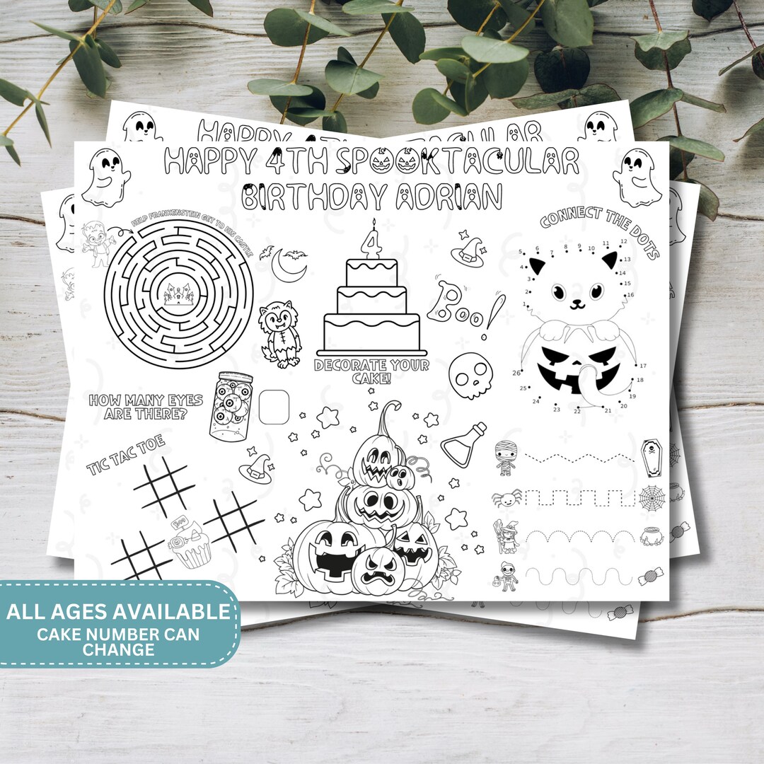 Halloween Coloring Pages | Halloween Bundle | Halloween Coloring ...