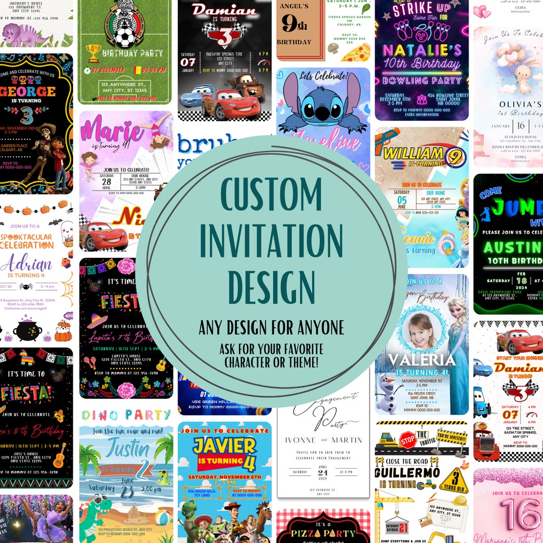 Custom Invitation | Made to Order Invitation | Customized Digital ...