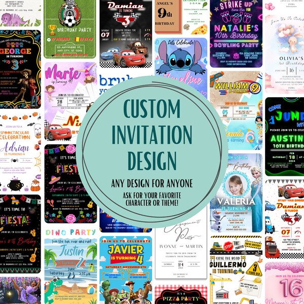 Custom Invitations - Etsy