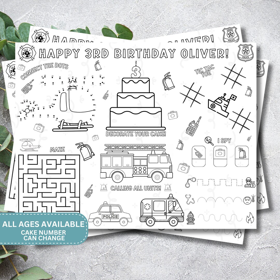 Police Birthday Invitation | First Responders Theme | Policeman ...