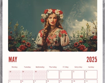 Slavic Calendar | Slavic Folklore | Calendar | 2025 | Wall Calendar - Etsy