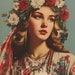 Slavic Art Print VEDMA Digital Folk Art Vintage Portrait of Slavic ...