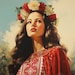 Slavic Art KRASAVA | Vintage Portrait of Slavic Girl | Folk Flowers ...