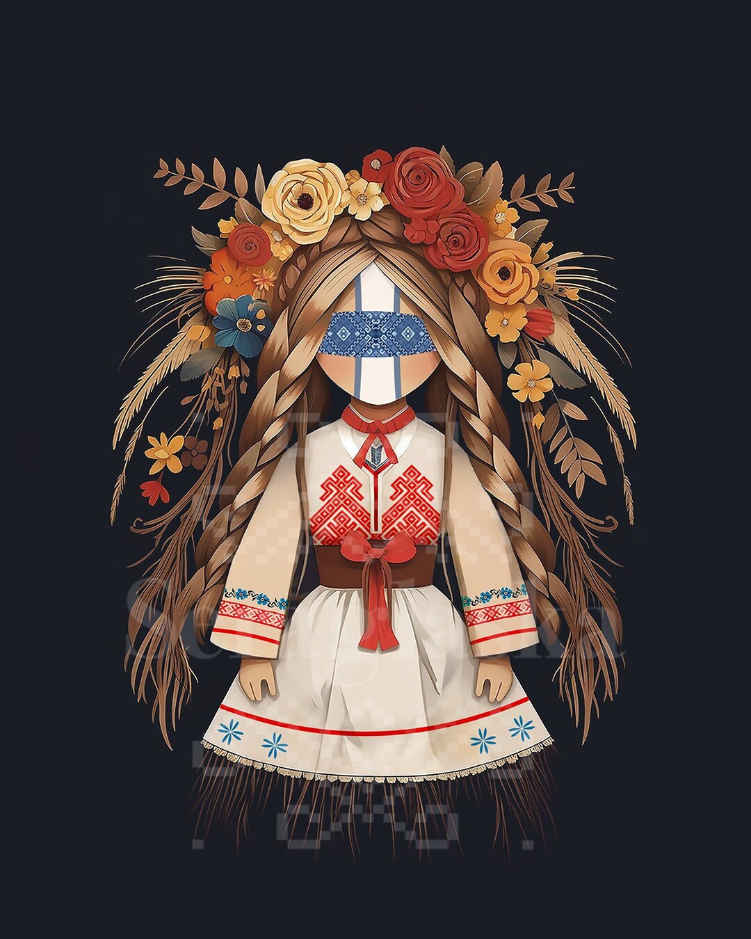 Slavic Art Print BEREHYNYA | Motanka Doll | Ukrainian Folk | Spiritual ...