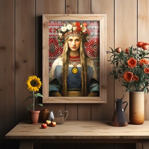 Slavic Art LADA Vintage Portrait of Slavic Goddess Lada Love Goddess ...