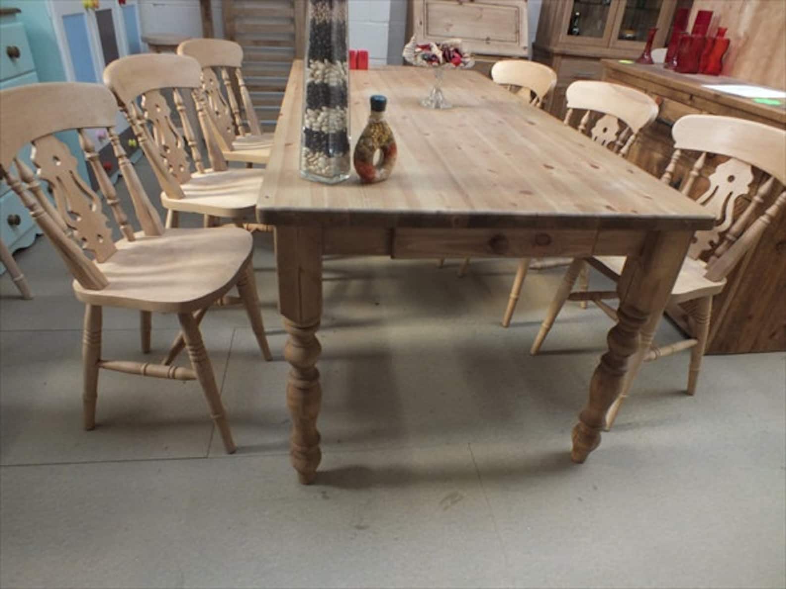 Farmhouse Pine 6' X 3' Dining/ Kitchen Table - Bespoke Colours & Sizes ...